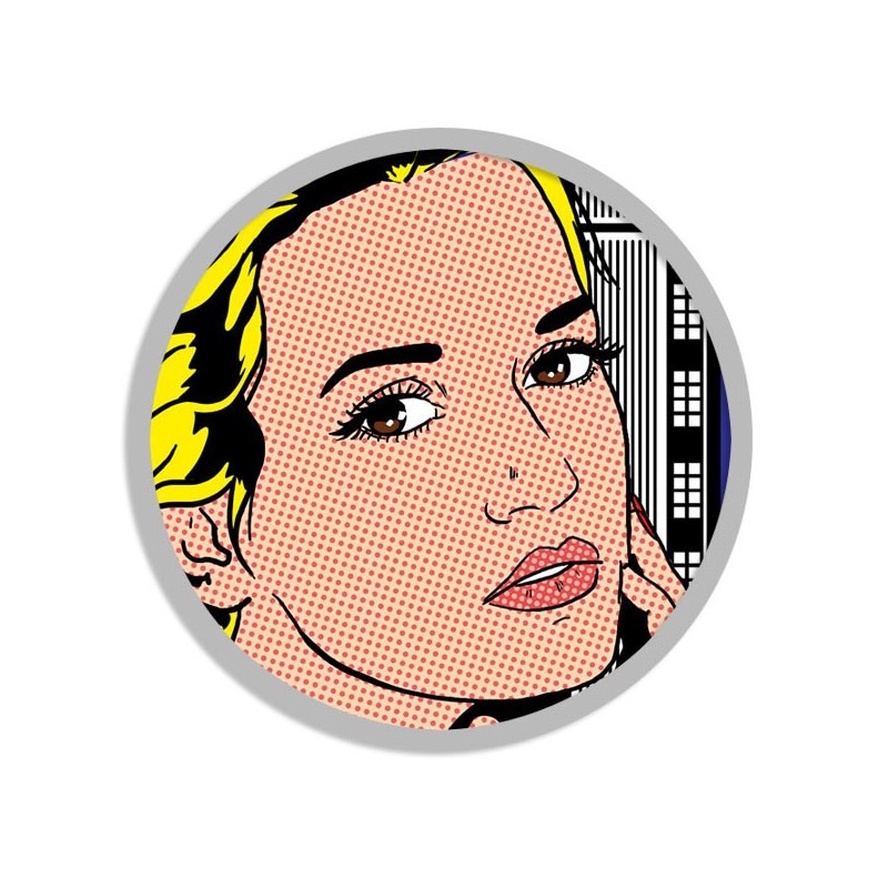 Your Roy Lichtenstein portrait from photo made by an artist