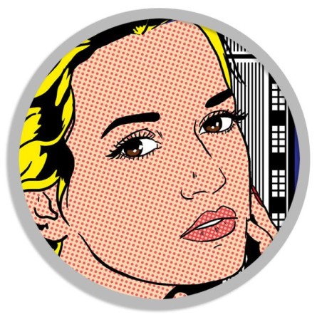 Your Roy Lichtenstein portrait from photo made by an artist